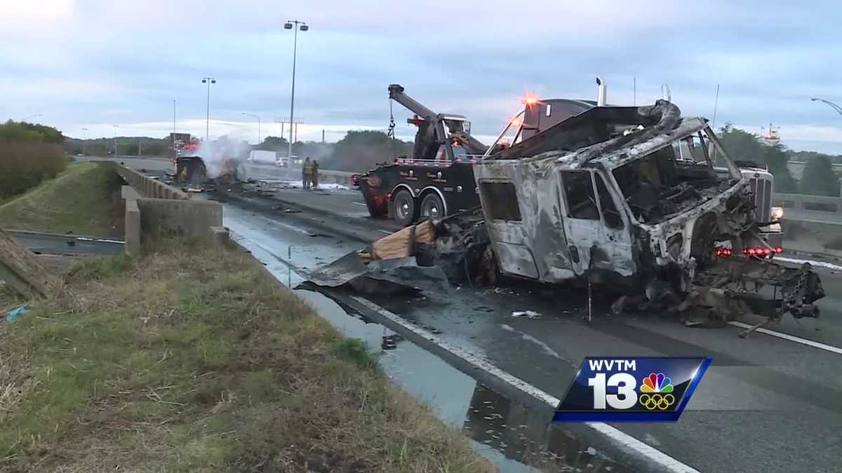 I 20 59 Reopens After Fiery 18 Wheeler Crash