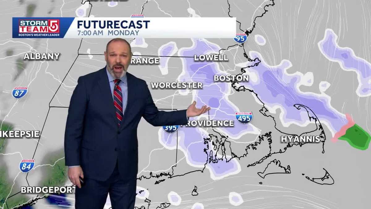 Video forecast: Snow ending Monday morning, Tuesday chill