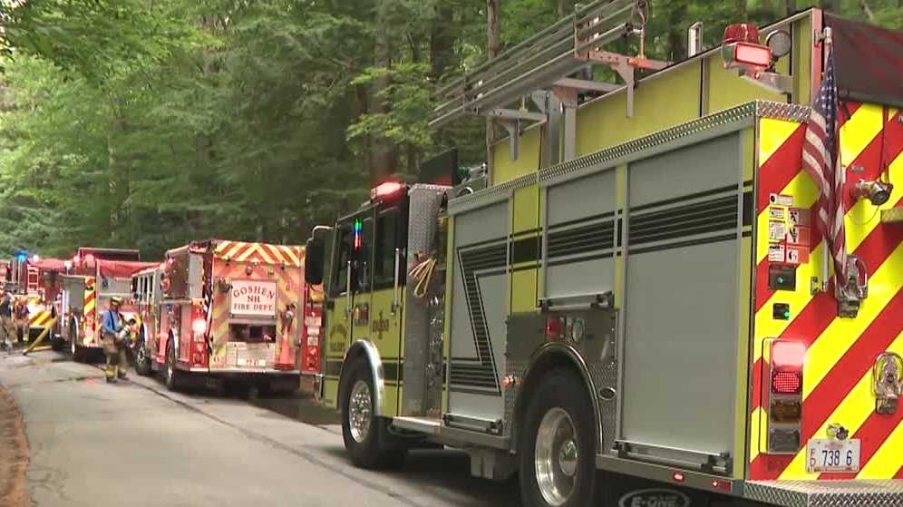 Fire crews respond to 3-alarm fire in Sunapee, New Hampshire
