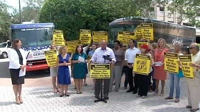 DNC bus tour comes to Boca Raton