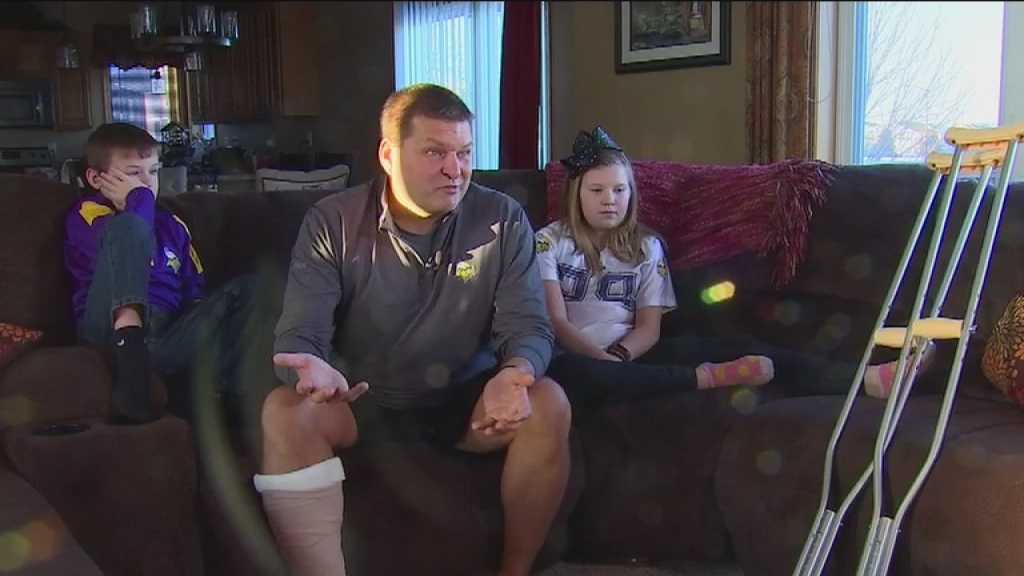 Vikings fan tears Achilles tendon celebrating last-second win