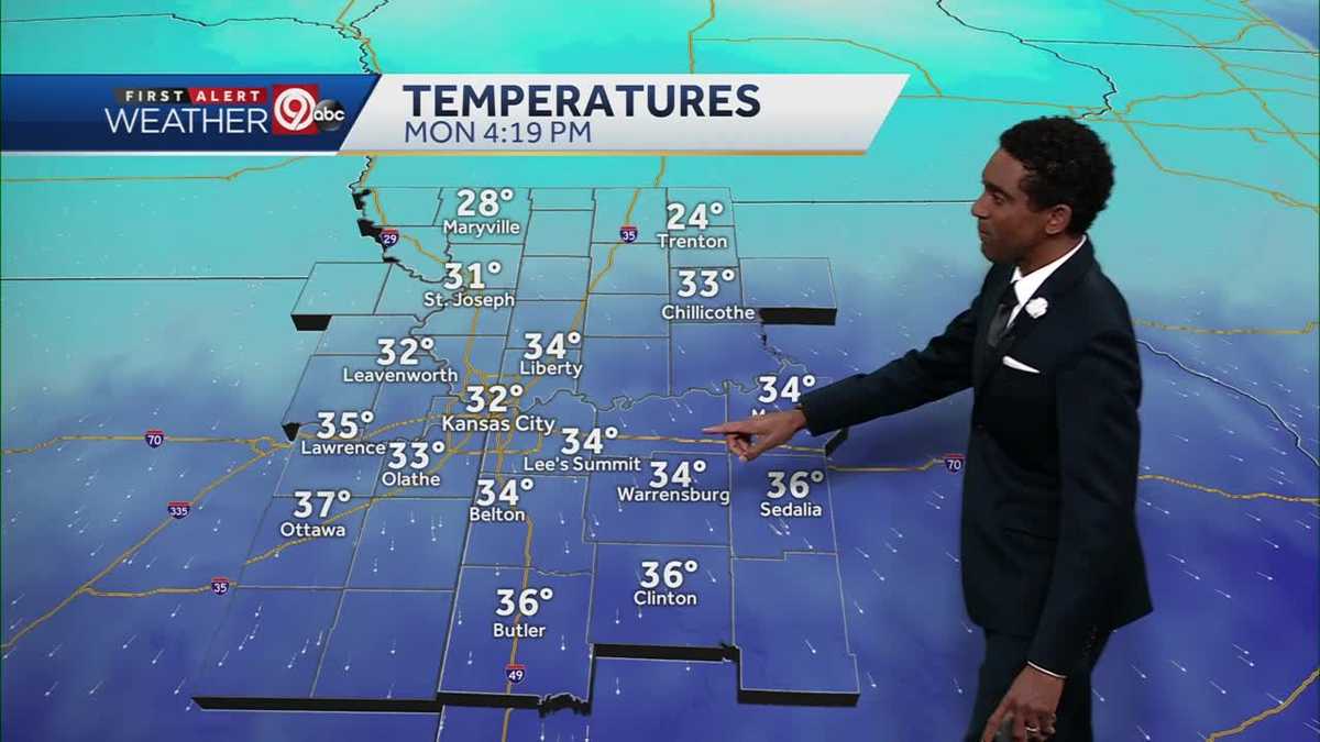 KC temperatures stay chilly to start the week