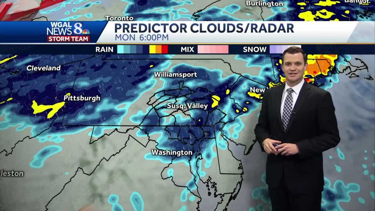 WATCH: Rain arrives to start our work-week