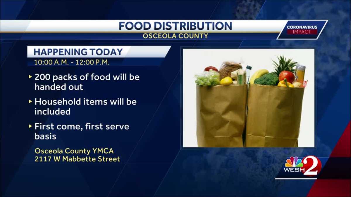 Food distribution event Thursday in Osceola County