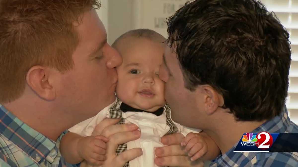 Special adoption ceremony held over Zoom for Orlando couple, baby