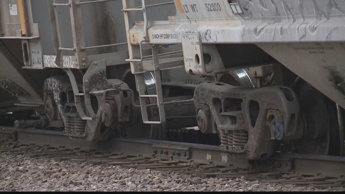 Freight train derailment closes South Side street Sunday