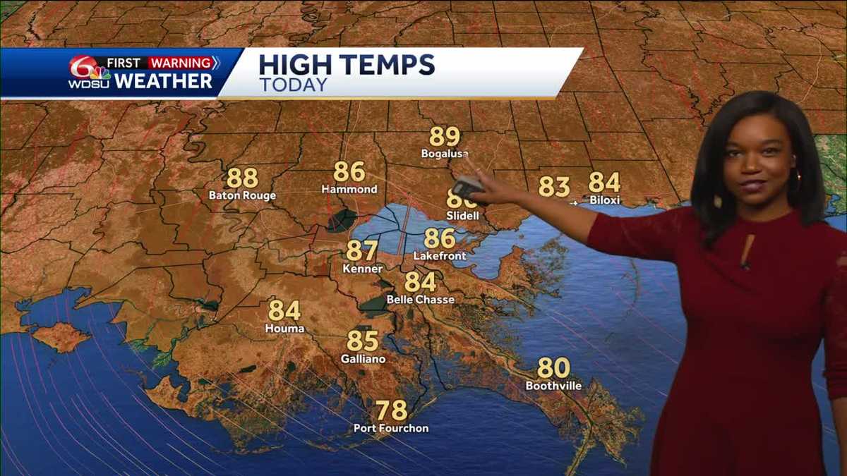 Hot week ahead as rain chances creep back in late week