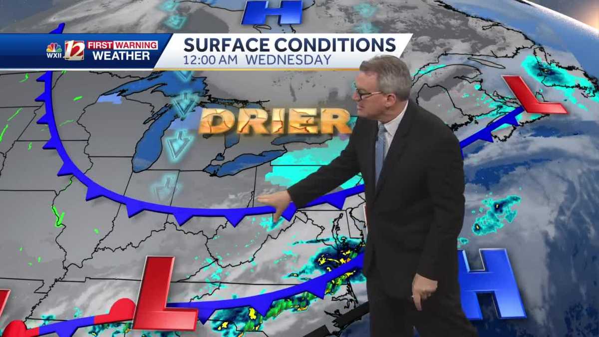 WATCH: Drier weather follows heavy Tuesday storms
