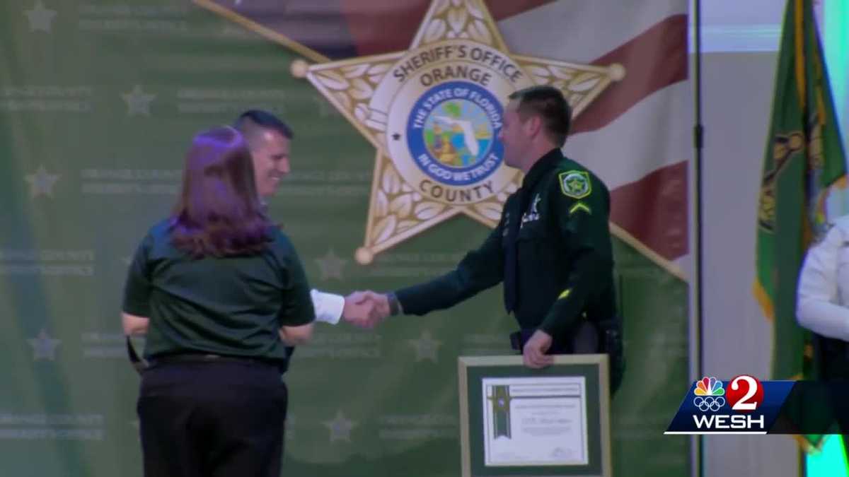 Orange County Sheriff's Office honors deputy who saved life at pride parade