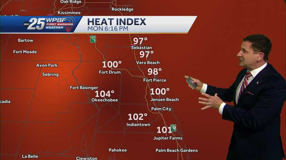 Isolated rainfall on the Fourth