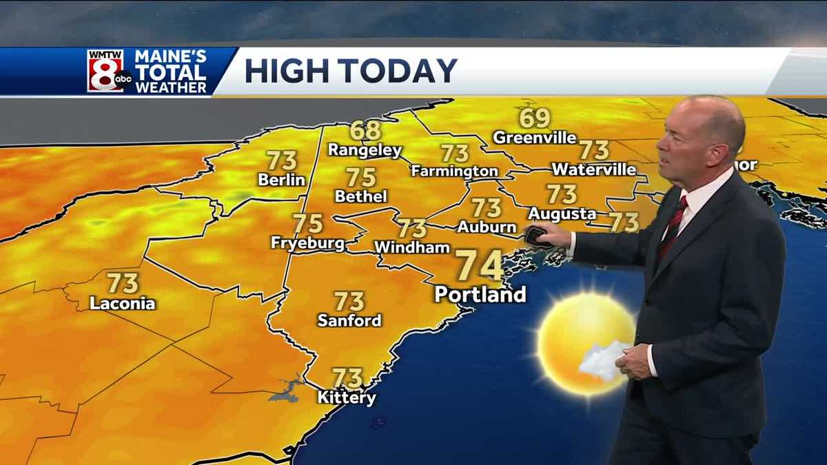 Warm today but even warmer on Tuesday