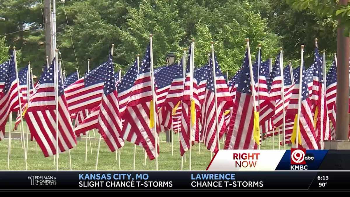 Flags 4 Freedom in Merriam, Kansas, draws July Fourth crowds