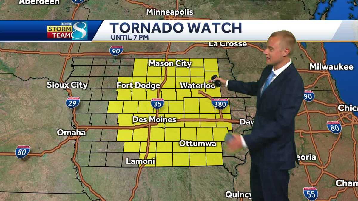 Tornado Watch issued for much of Iowa