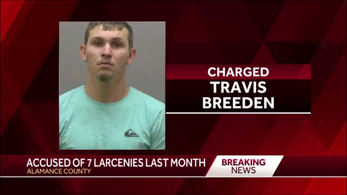 Graham: Man facing multiple charges in connection to 7 larcenies