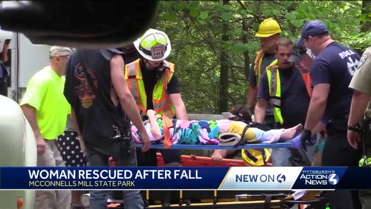 Woman rescued after 20-foot fall at McConnells Mill State Park