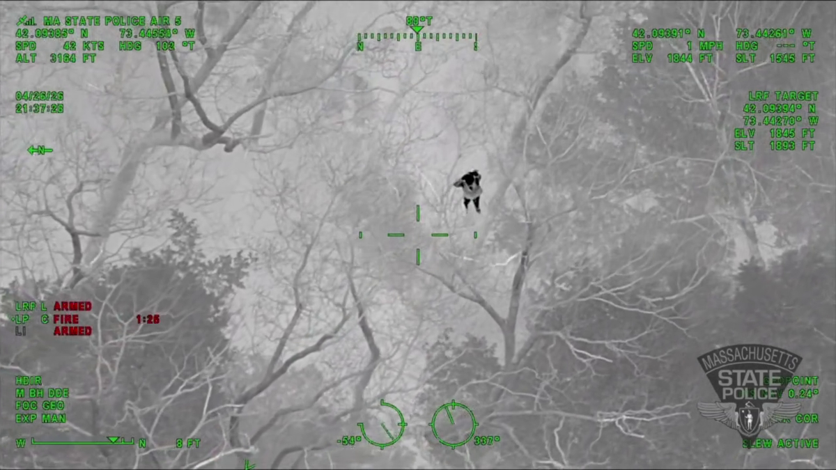 Video: Massachusetts State Police helicopter guides rescuers to lost ...