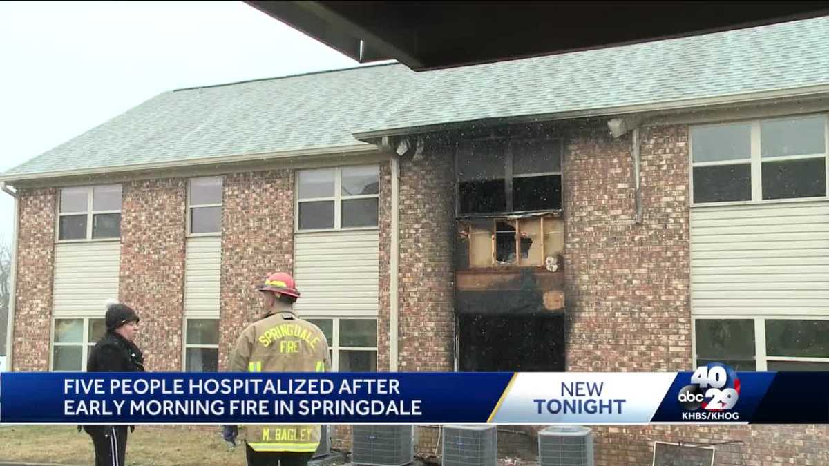 Springdale apartment fire sends multiple people to the hospital