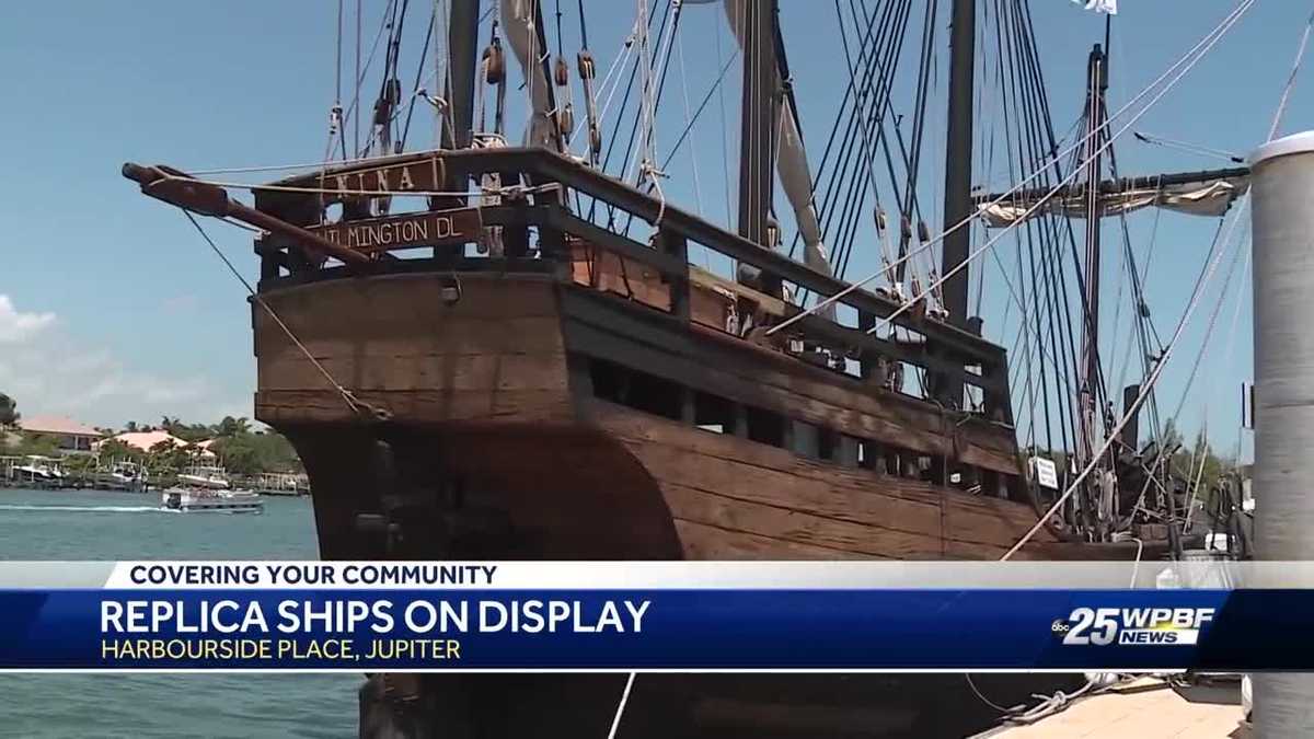 Replica ships on display in Jupiter