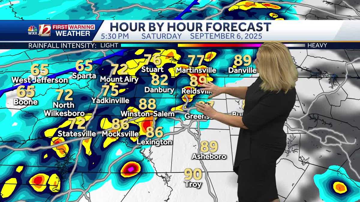 Scattered rain returns to North Carolina, severe storm risk