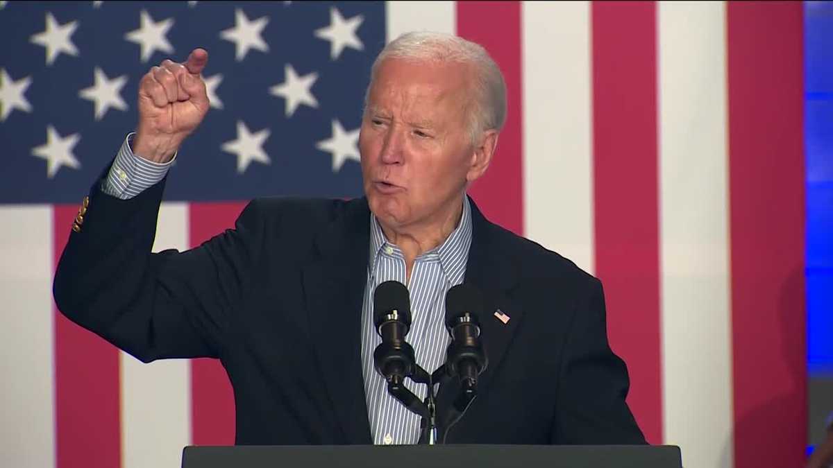 'I am running and I'm going to win again,' President Biden says during Madison visit