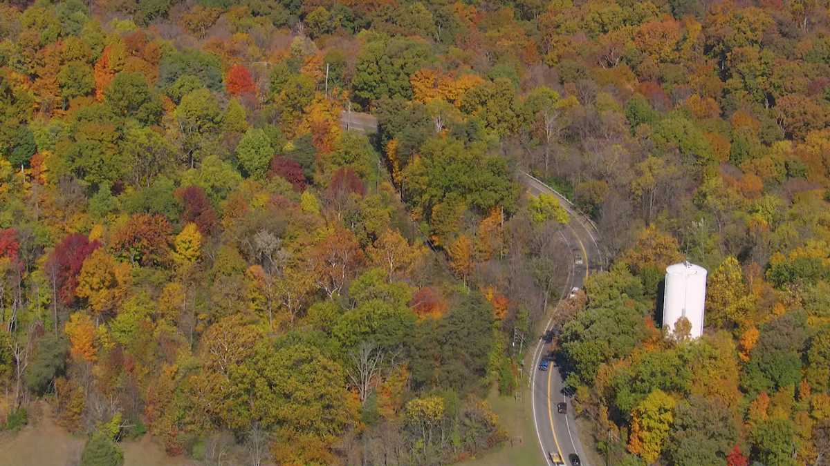 Take an aerial tour of Louisville's colorful fall foliage