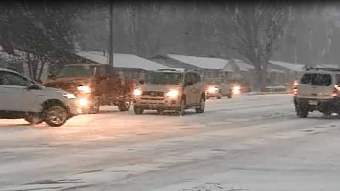VIDEO: Snowfall in Bentonville