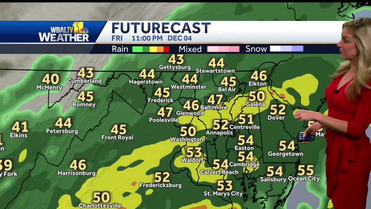 Taylor shows when rain moves in