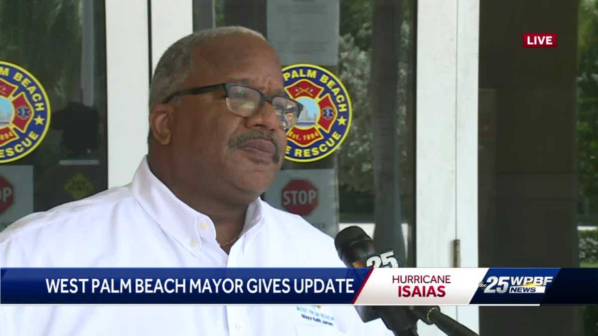 "This is a serious storm": Mayor Keith James speaks on West Palm Beach ...