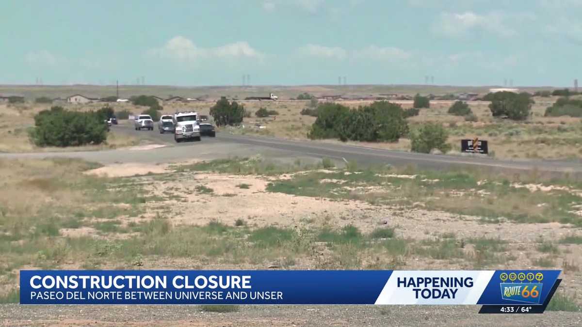 Part of Paseo Del Norte temporarily closing for blasting work