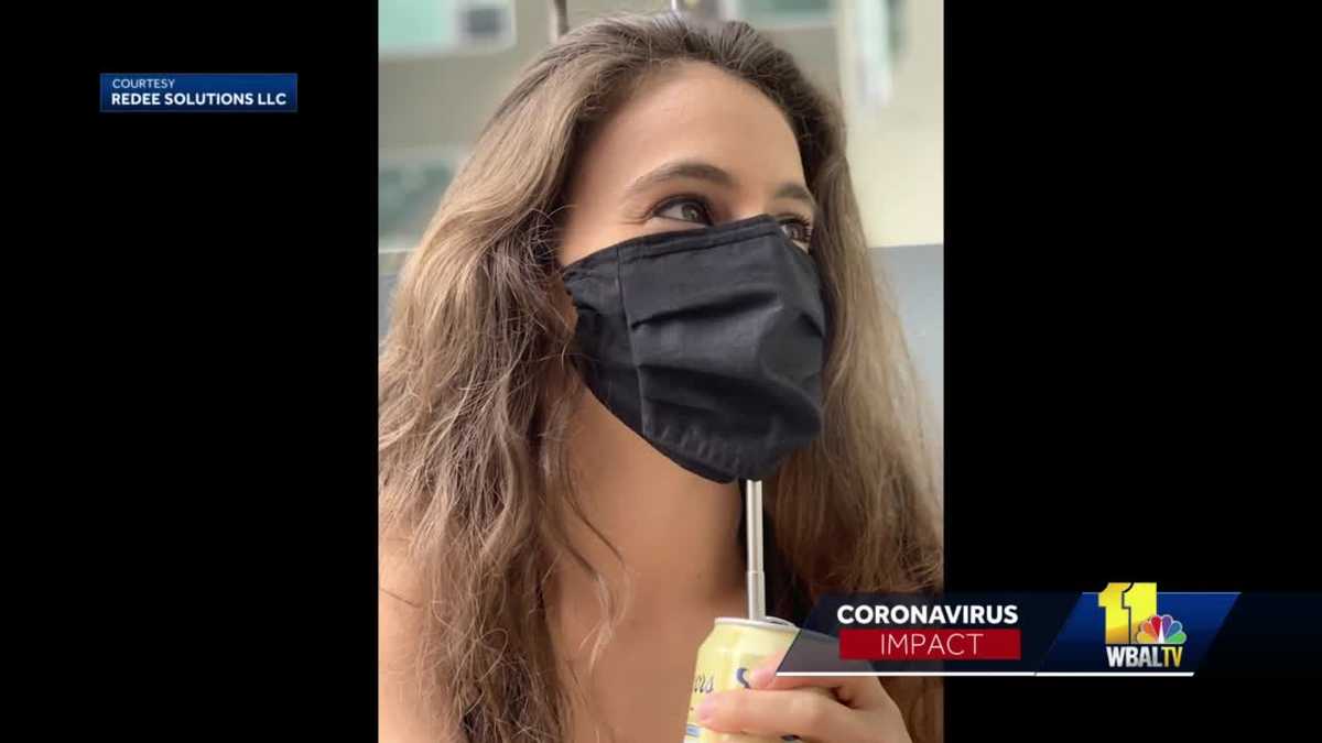 Redee mask makes it easier for people to drink beverages while ...