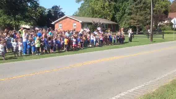 People lined the streets Friday to say goodbye to KSP Trooper Joseph Ponder
