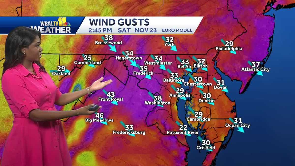 A dry and windy Saturday afternoon