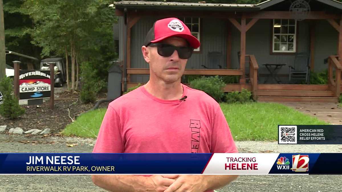 Elkin business owner emotionally reflects on aftermath from Helene