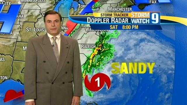 Saturday night Sandy Forecast with Bill
