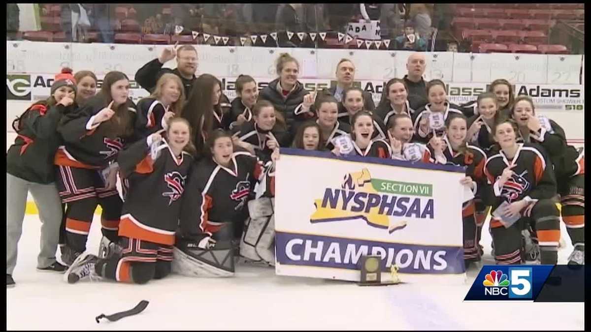 Plattsburgh High girls hockey seizes sectional championship