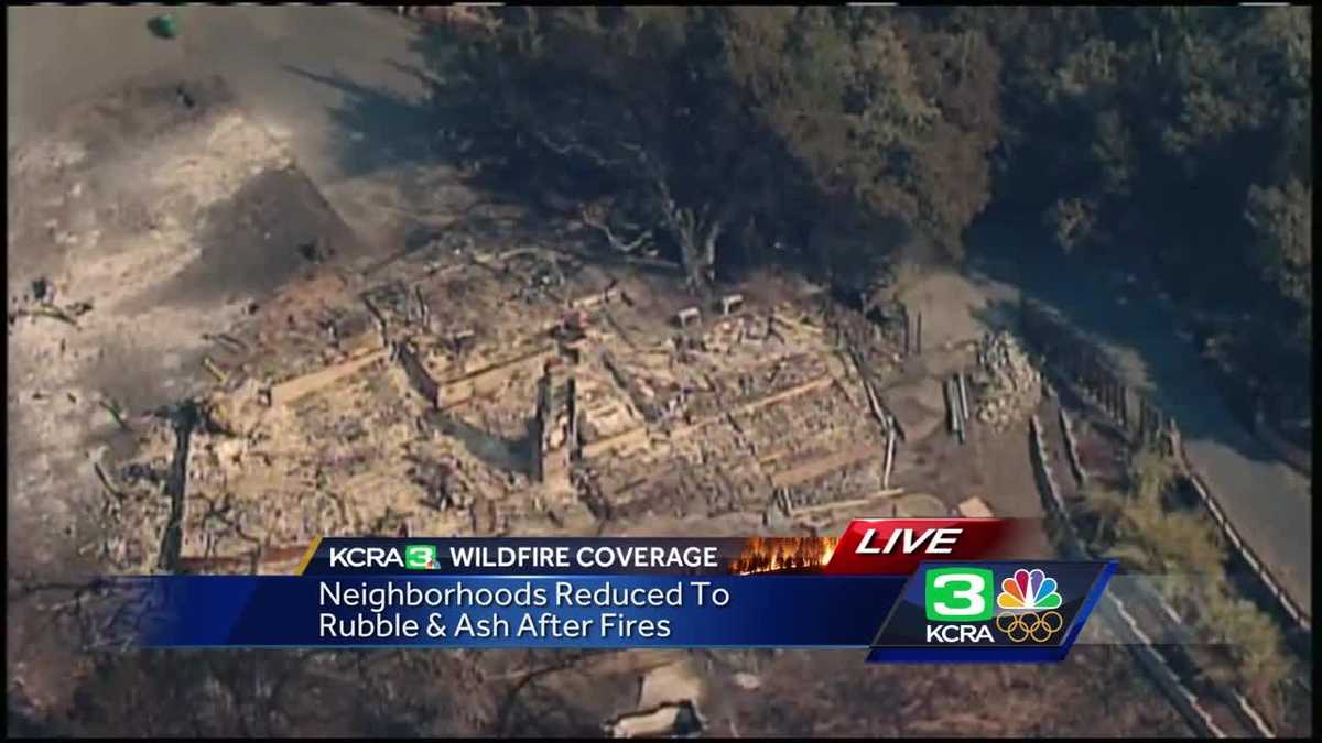 Aerial video shows fire devastation in Santa Rosa