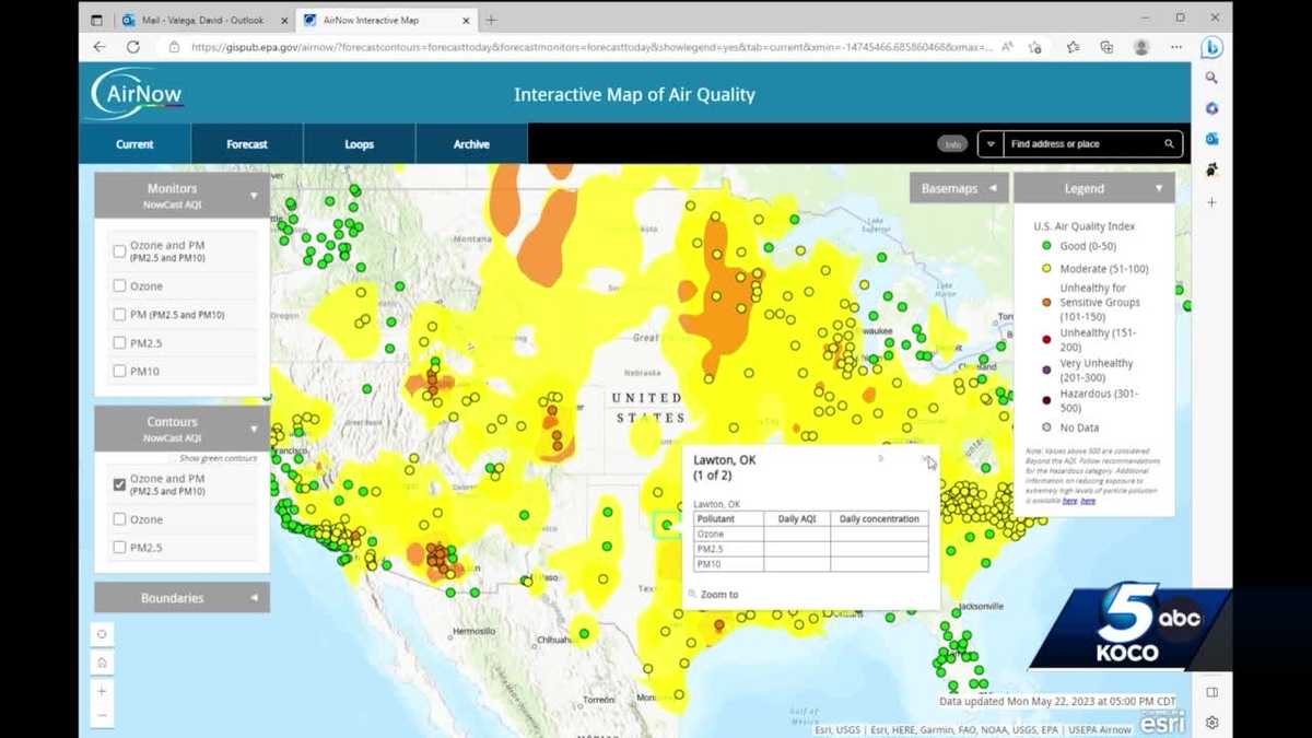 Canadian wildfire smoke creates haze in Oklahoma over weekend