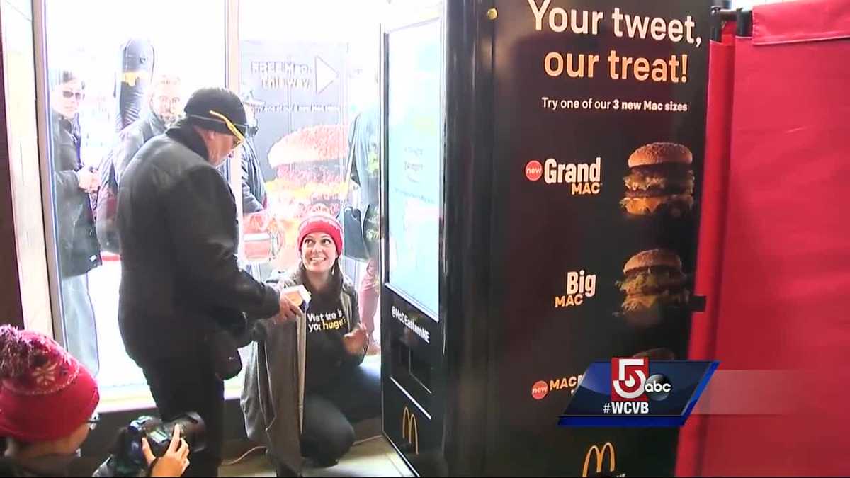 McDonald's debuts Boston Big Mac vending machine