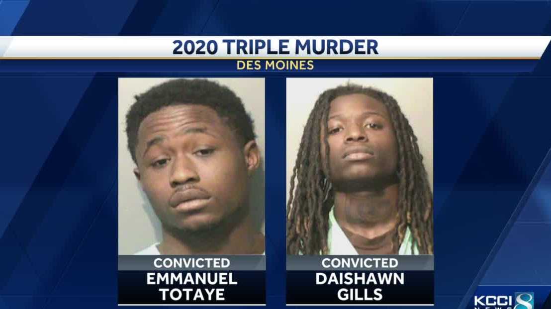 Two men guilty of second-degree murder in killing of 3 Des Moines, Iowa ...