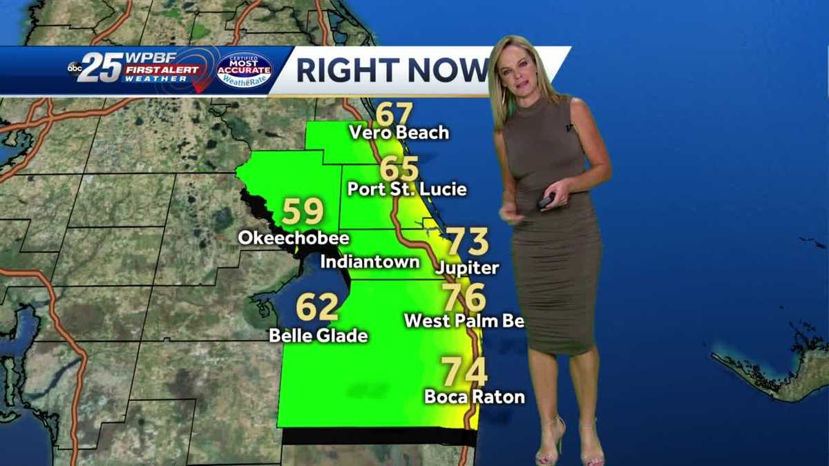 Seasonable and Sunny for South Florida