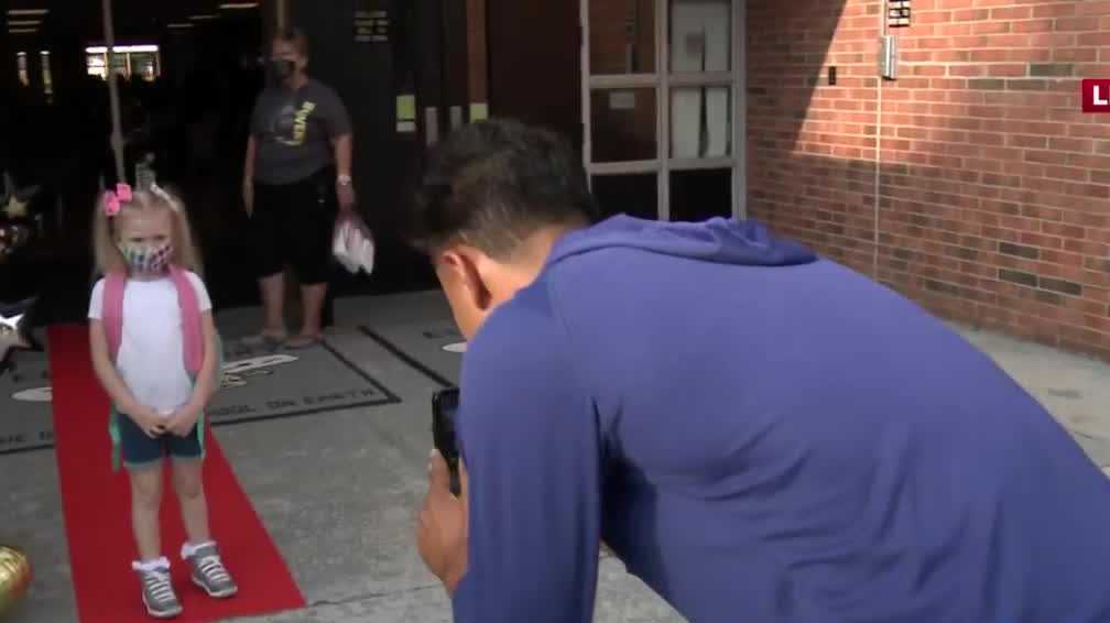 Bowen Elementary rolls out red carpet to welcome students on first day ...