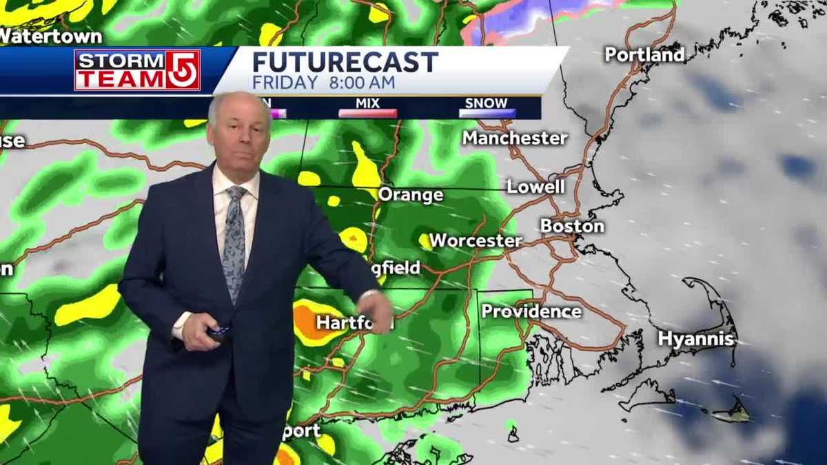 Video: Rain sweeps across state Friday