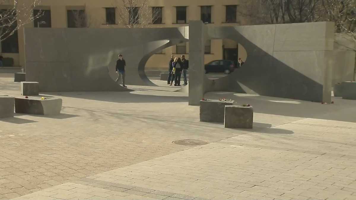 Memorial dedicated to MIT Officer Sean Collier