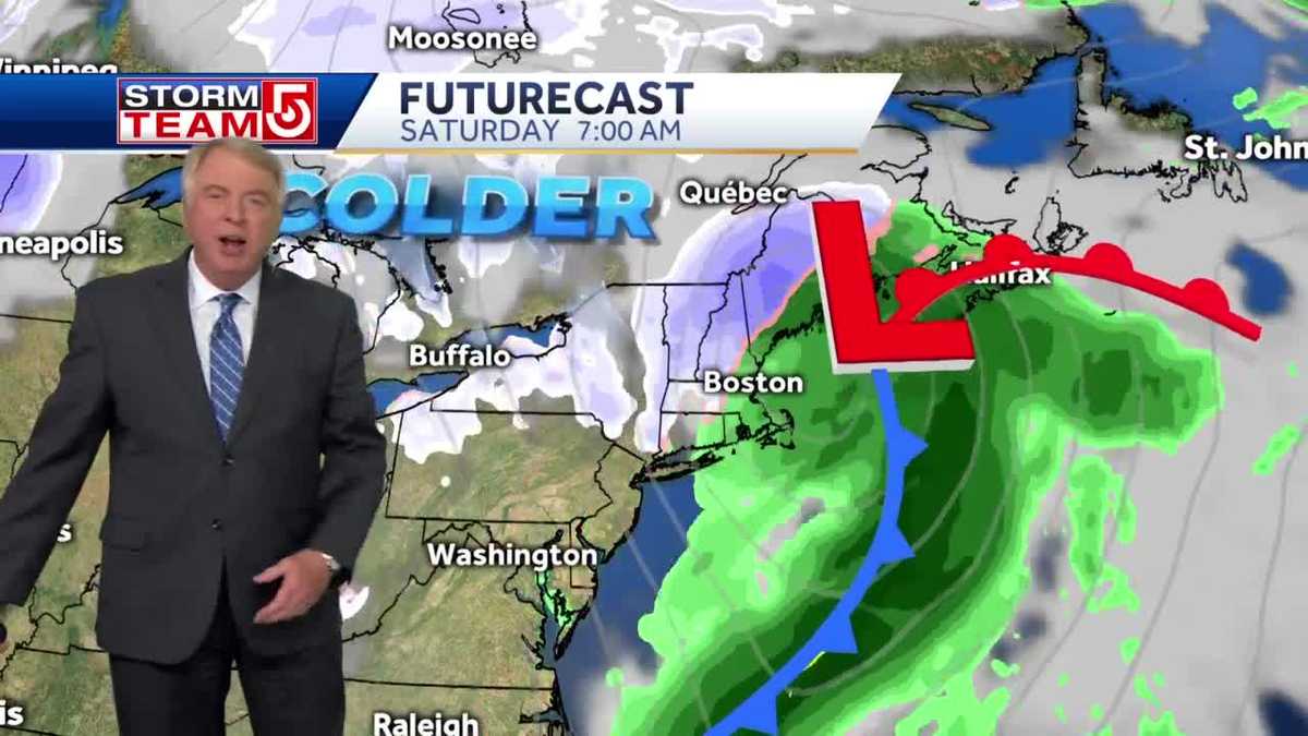 Video: Showers tonight; Cold, threat of snow this weekend