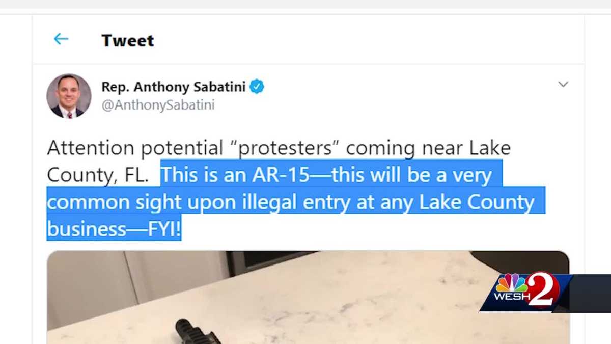 Florida democrats condemn Lake County lawmaker's tweet to 'protesters'