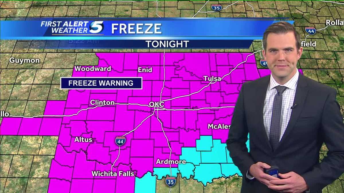 Forecast: Cold weather is here, freeze tonight