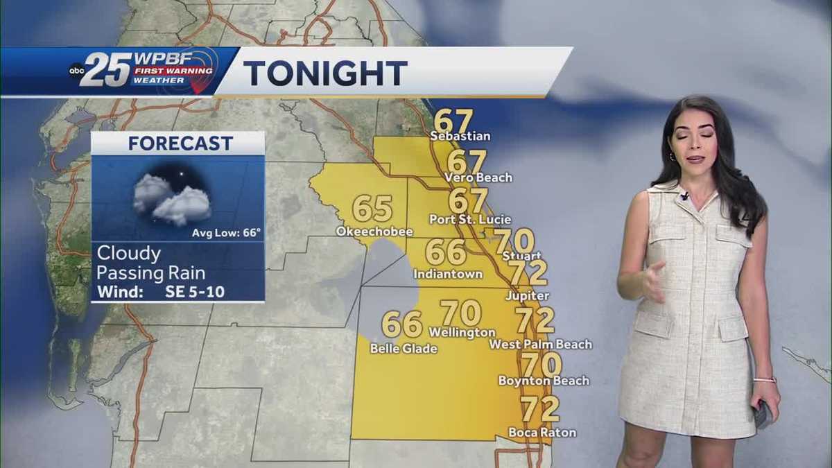 A wet weekend before a cold front moves in