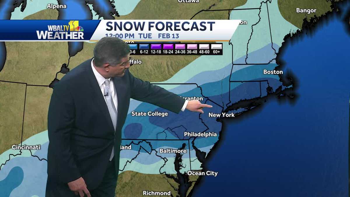 Weather Talk: Where to expect heavy snow Tuesday
