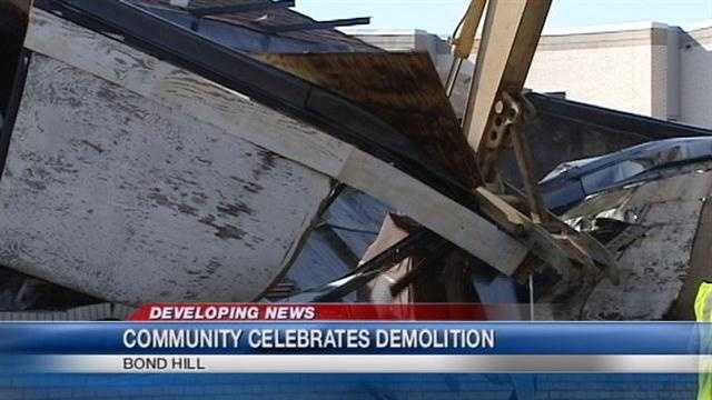 Bond Hill community celebrates demolition of Swifton Commons