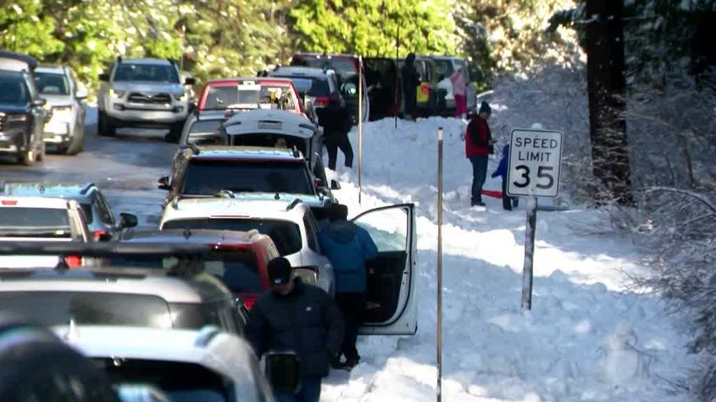 Heavy traffic for Sierra-bound travelers on I-80 after winter storm